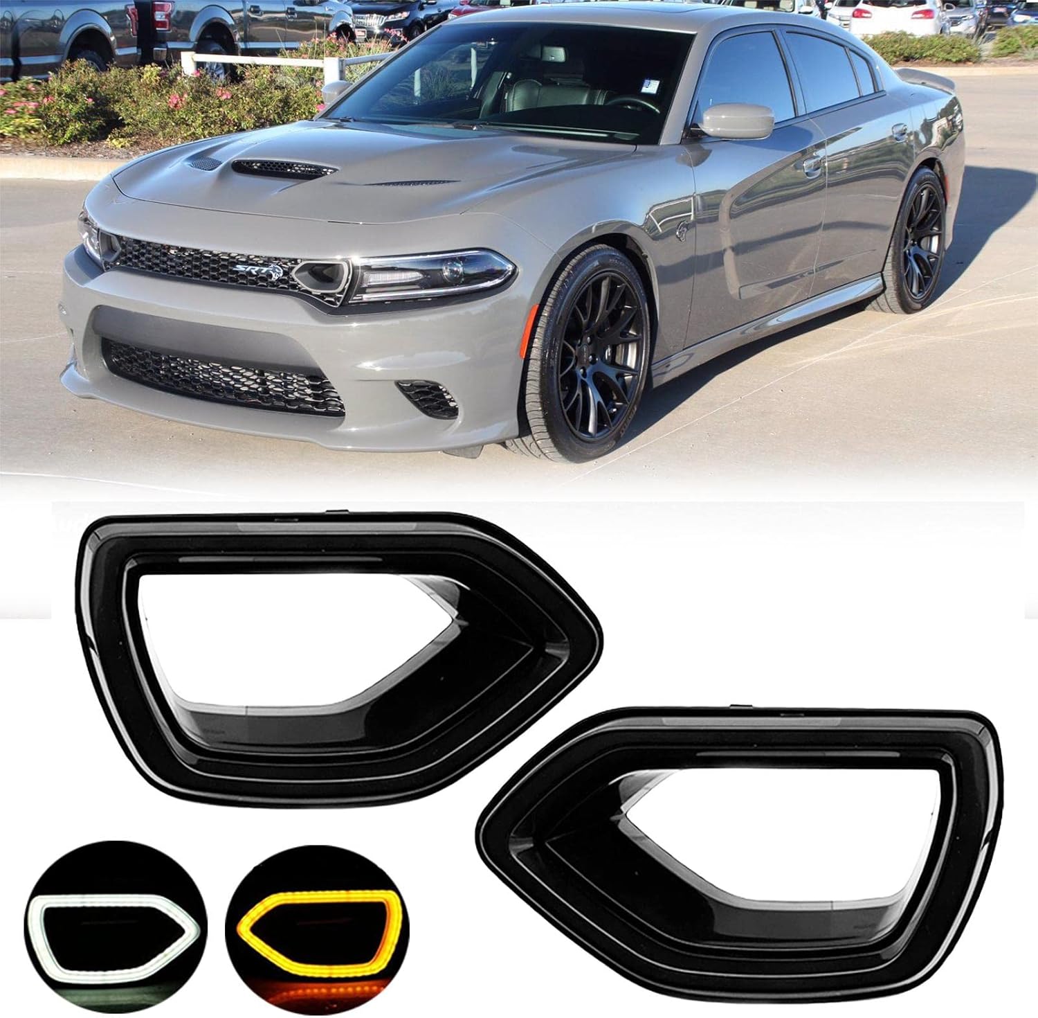 Amazon.com: Shocklight Grille LED Lights Fit for Dodge Charger 2015 ...