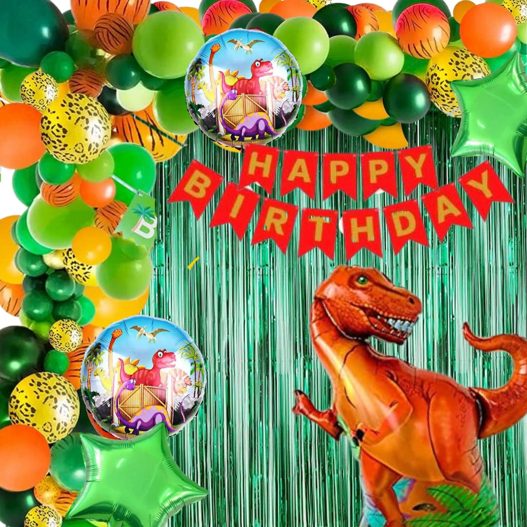 House of Banter Scary Dinosaur Theme Birthday Decoration Pack of 52 ...
