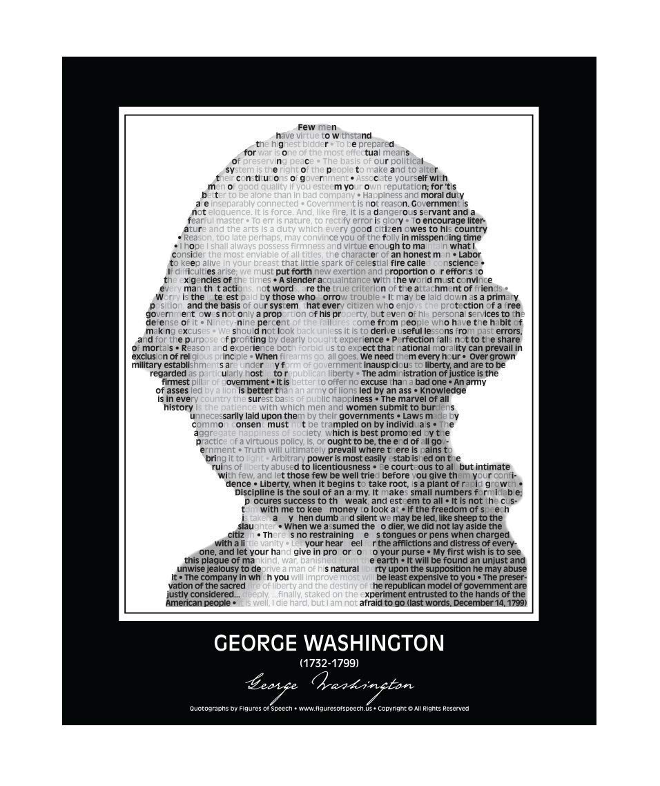 Amazon.com: Inspirational George Washington Poster in his own words ...