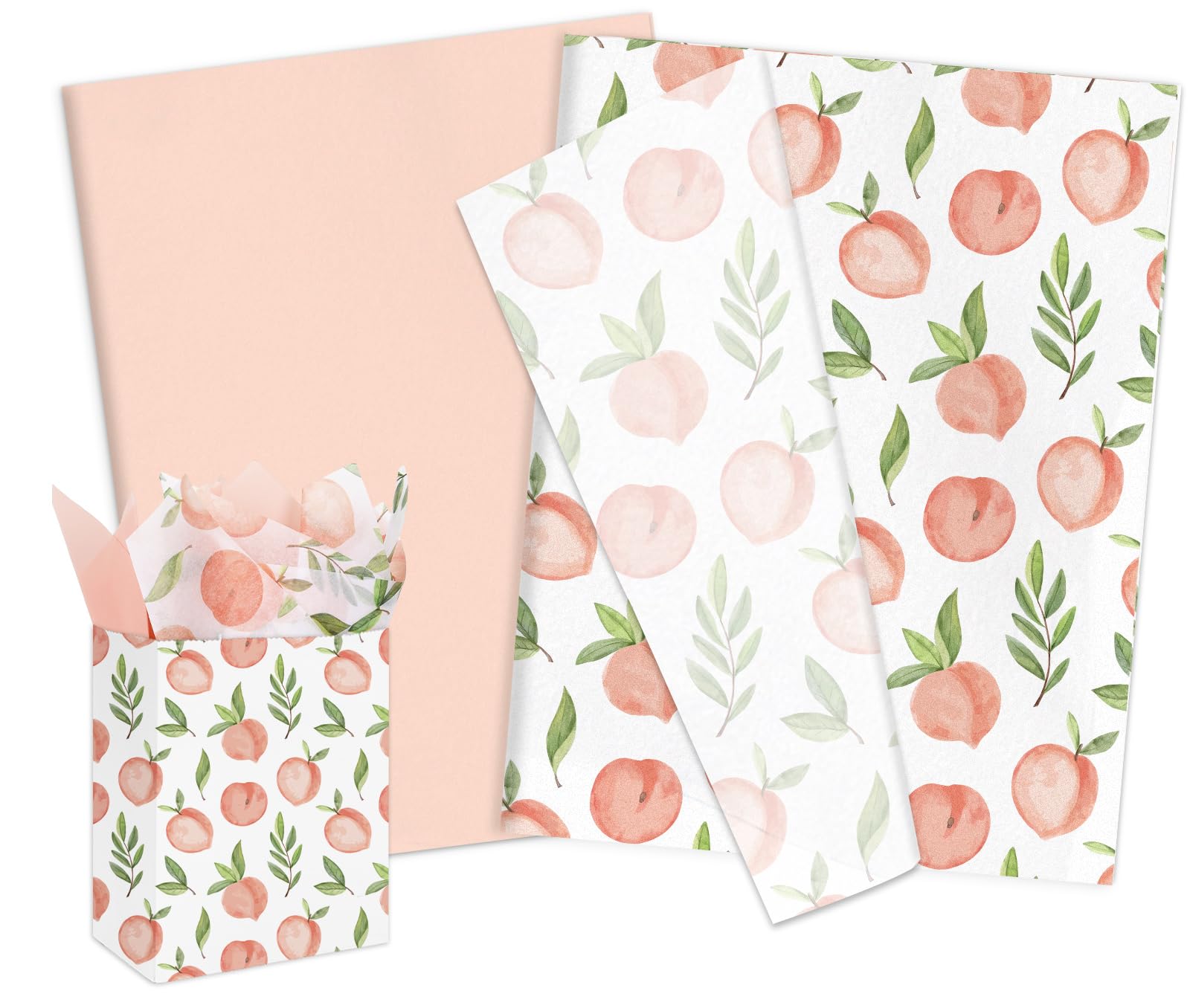 Amazon.com: JarThenaAMCS 100 Sheets Peach Tissue Paper Pink Gift ...