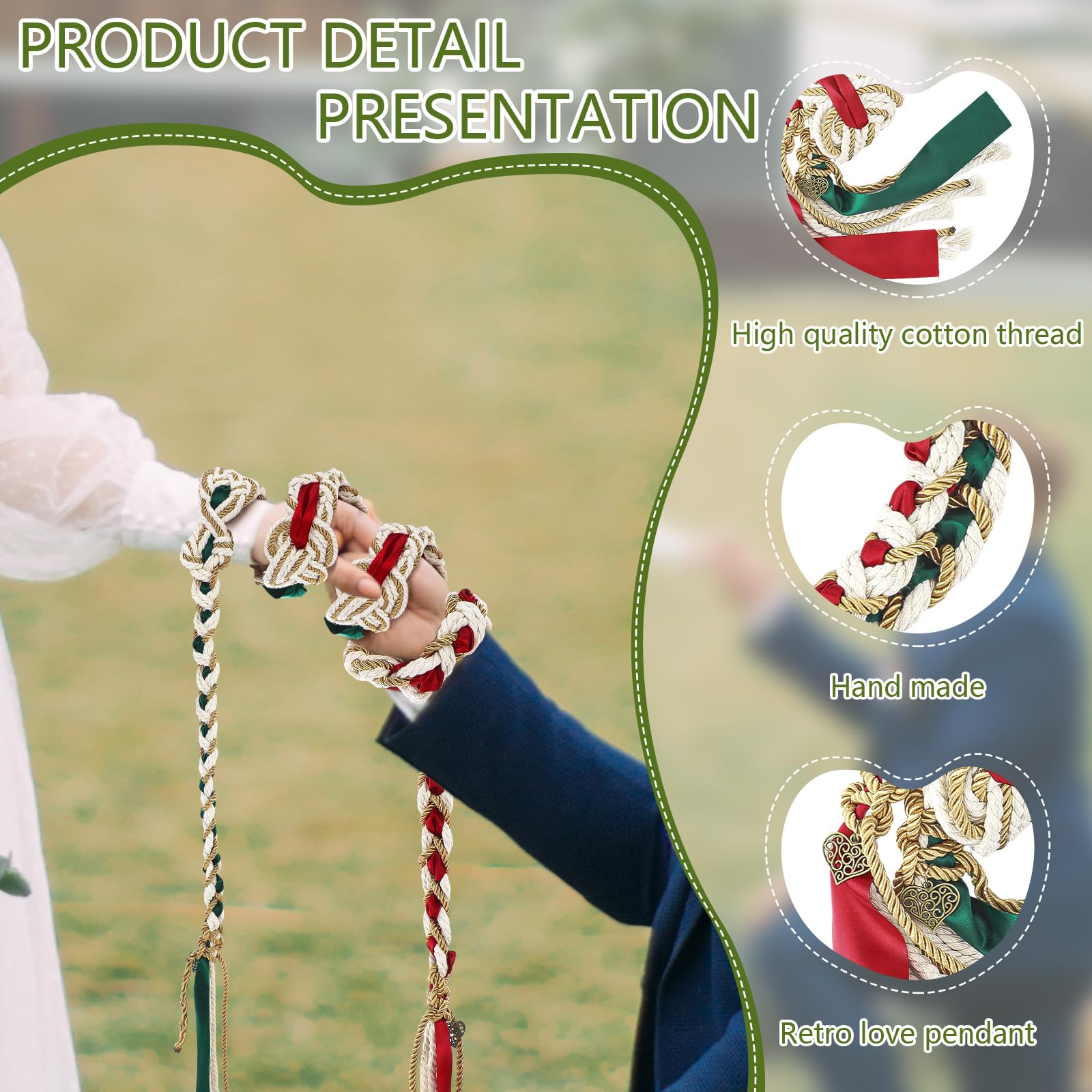Snapklik.com : ReliThick Wedding Lasso Handfasting Cord For Wedding ...