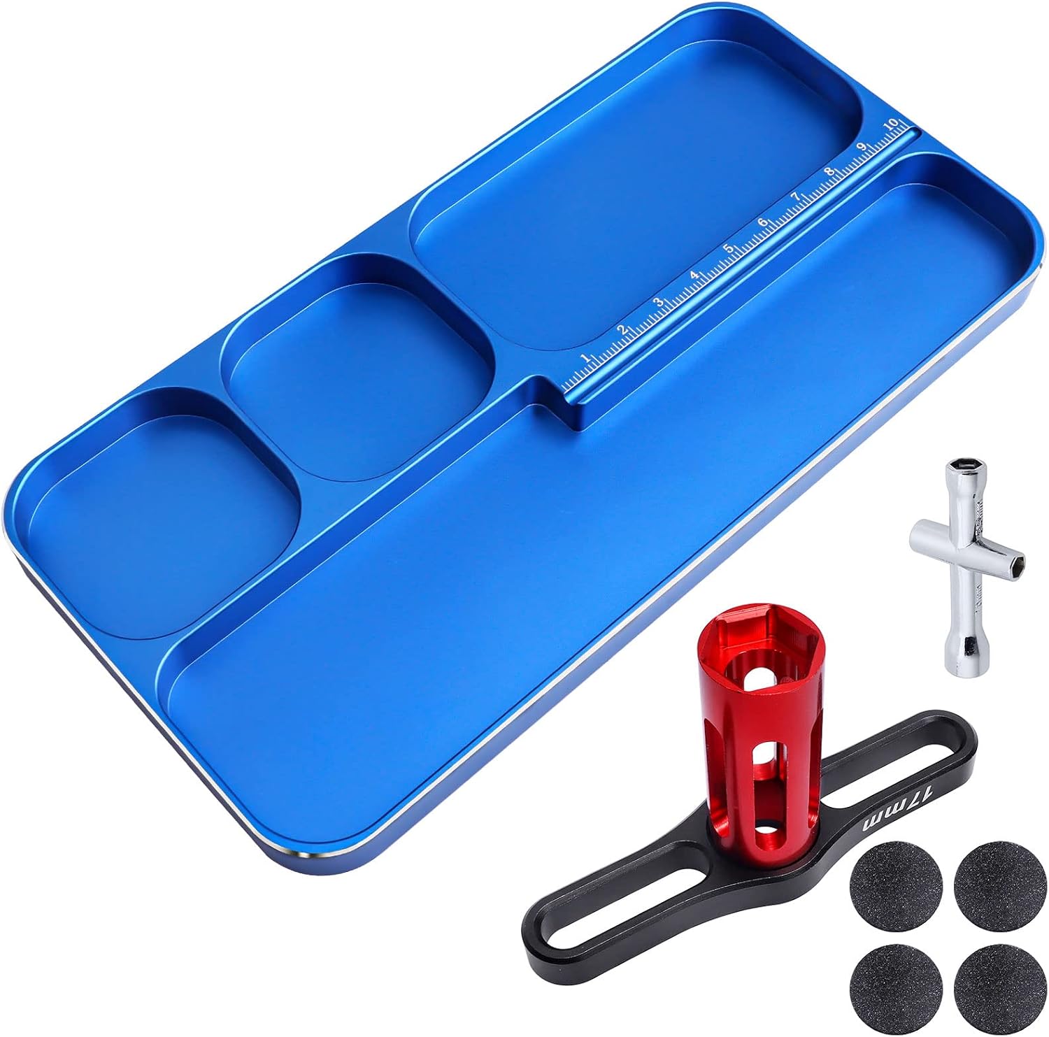 Amazon.com: GoHobby Aluminum RC Screws Tray and 17mm Wheel Wrench ...