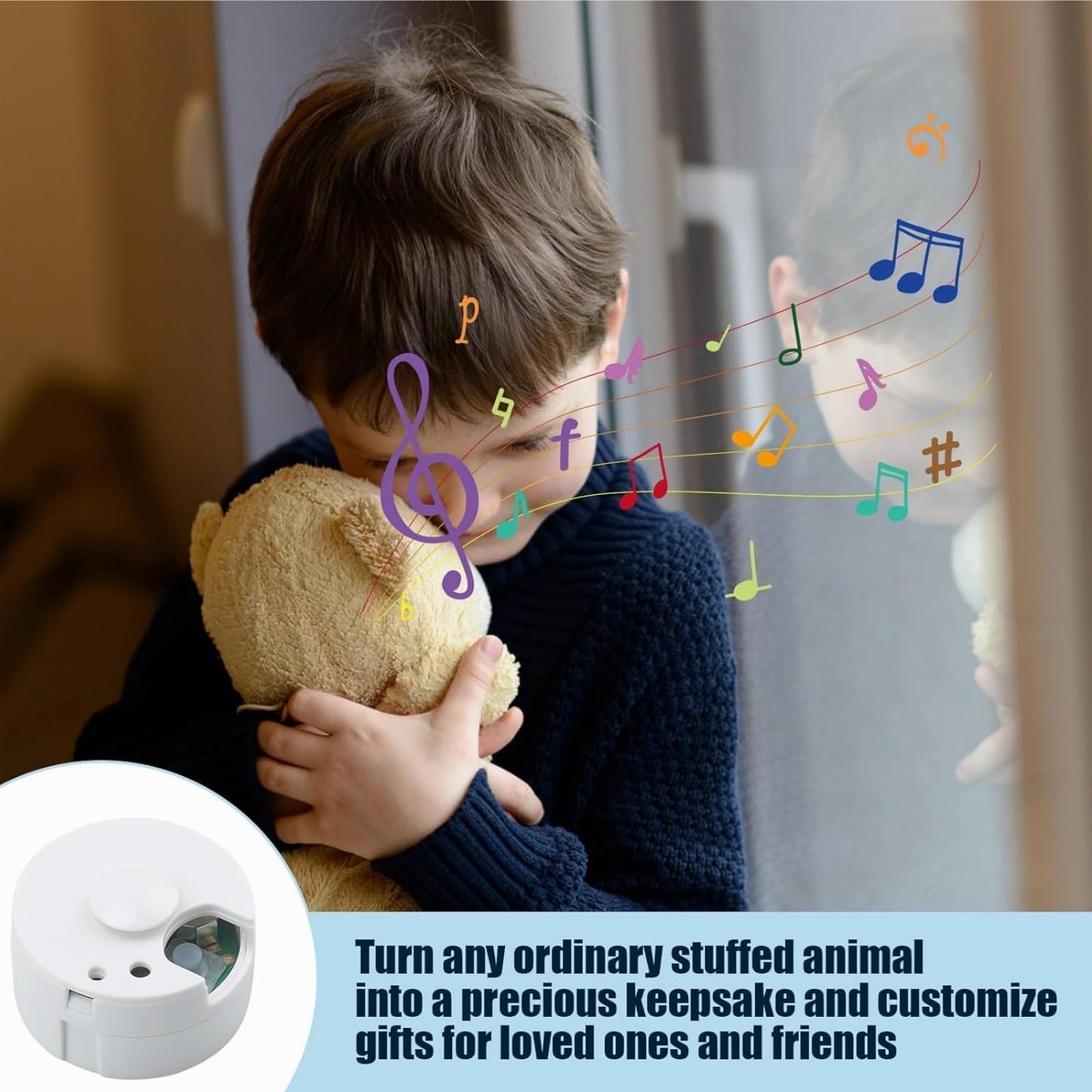 ChengJin Mini Voice Recorder for Teddy Bears, Heart Shaped, 30 Seconds ...