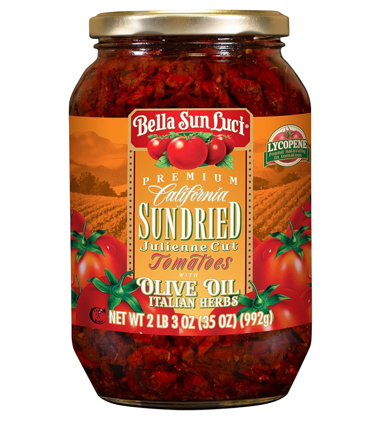Amazon.com : 35 oz Bella Sun Luci Sun Dried Tomatoes Julienne Cut in ...