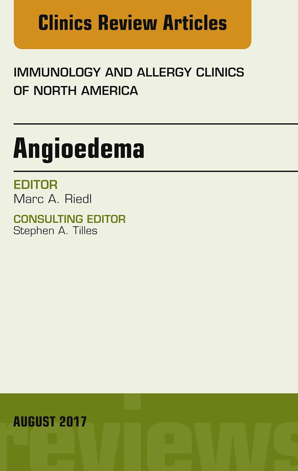 Amazon.com: Angioedema, An Issue of Immunology and Allergy Clinics of ...