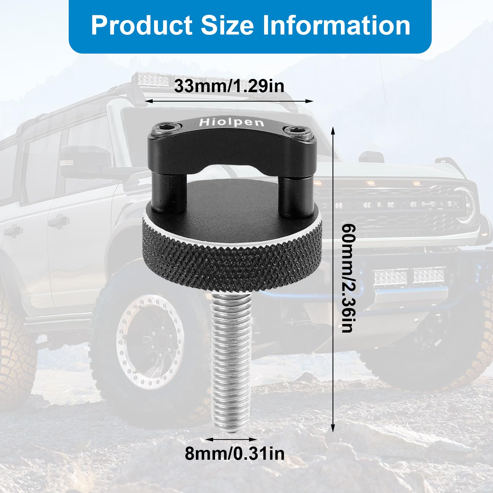 Hardtop Quick Removal Fasteners Hard Top Fastener Kit For Ford Bronco ...