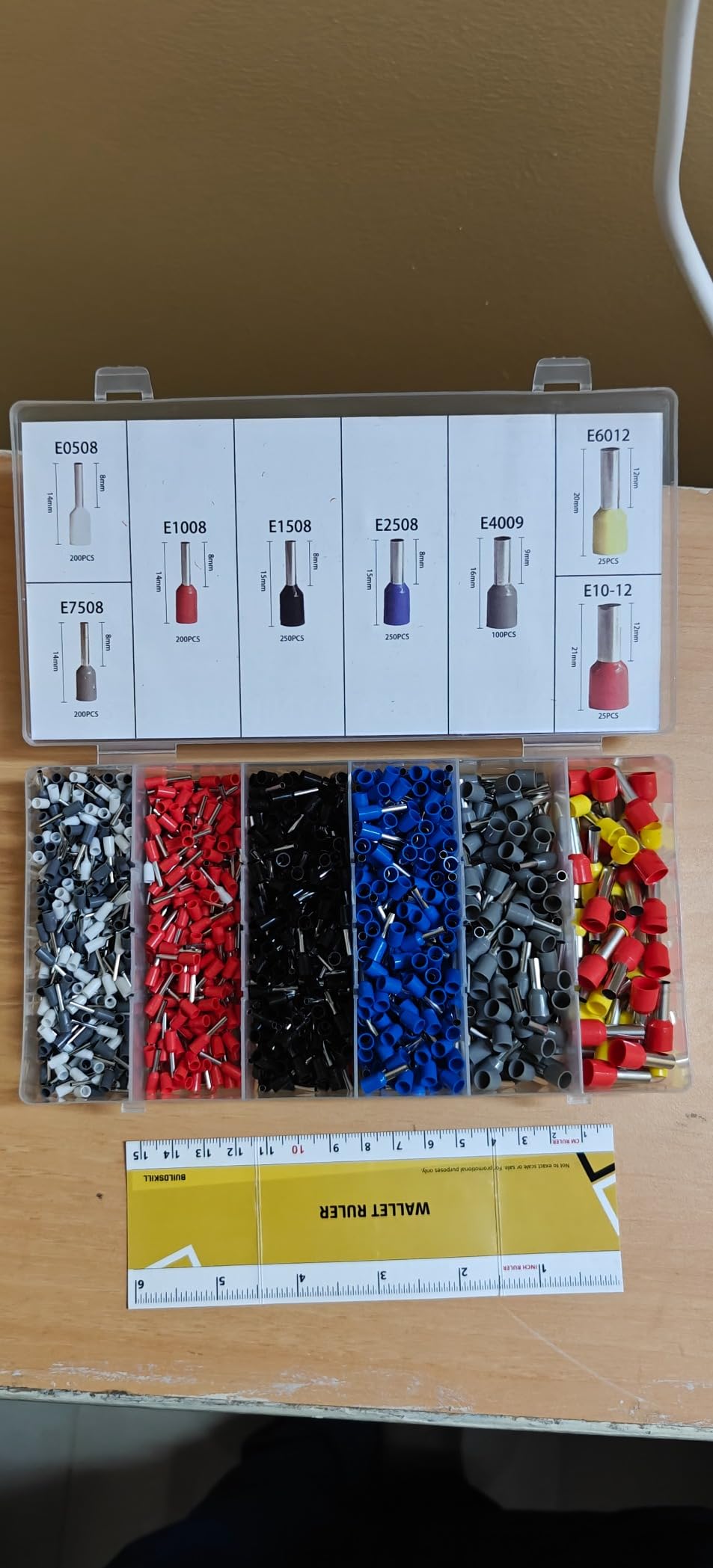 Xfopz 1250pcs Electrical/Electronic Wire Ferrules Kit AWG23-7 ...