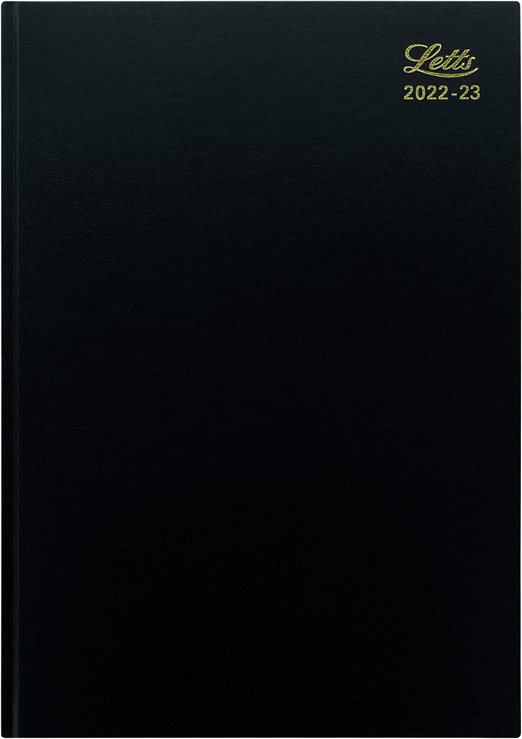 Letts Standard A4 week to view 2024 diary - black : Amazon.co.uk ...