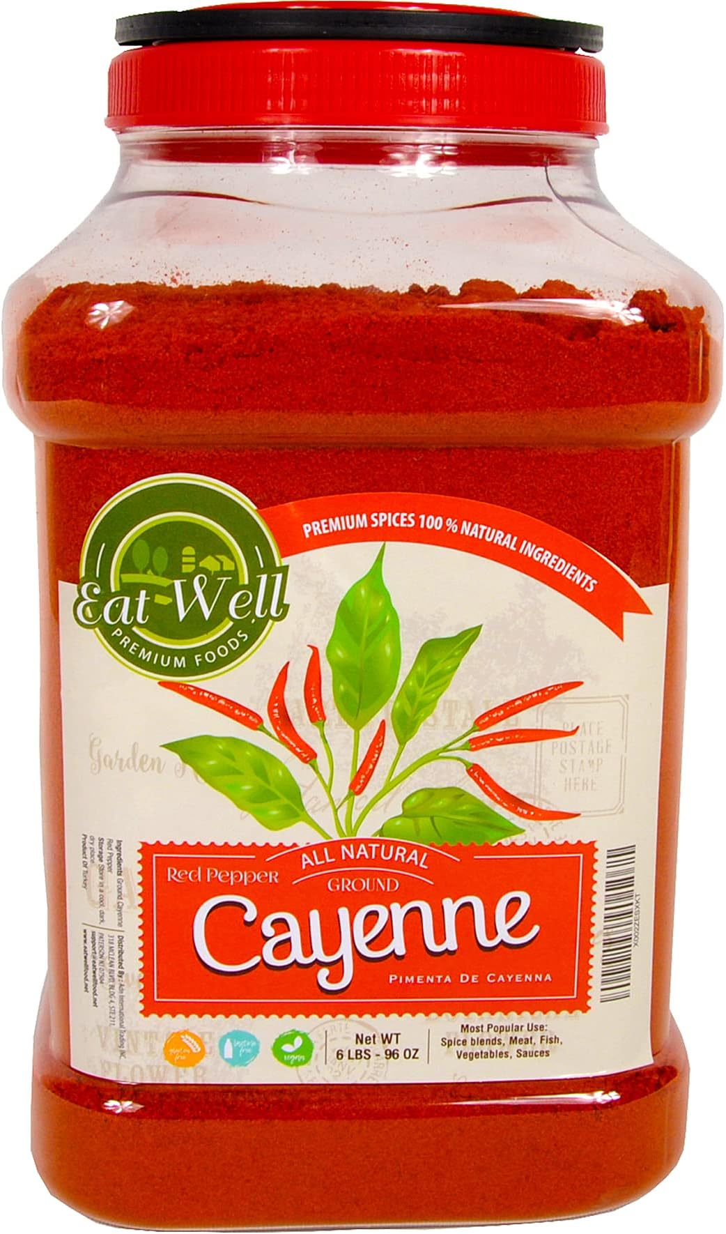 Amazon.com: Eat Well Ground Cayenne Pepper Powder Extra Bulk Size (96 ...