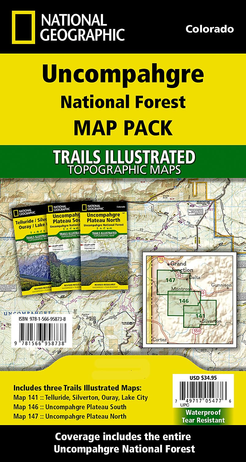 Uncompahgre National Forest [Map Pack Bundle] (National Geographic ...