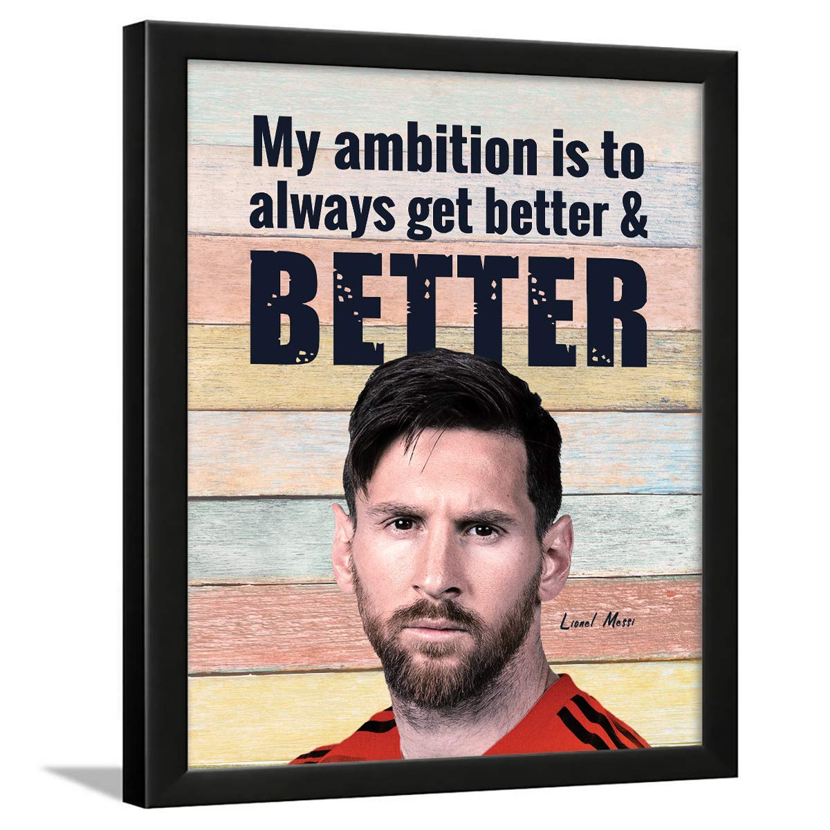 Buy Chaka Chaundh - Lionel Messi quotes posters - Messi quotes frame ...