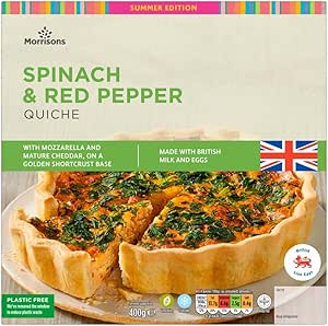 Morrisons Spinach & Red Pepper Quiche 400g : Amazon.co.uk: Grocery