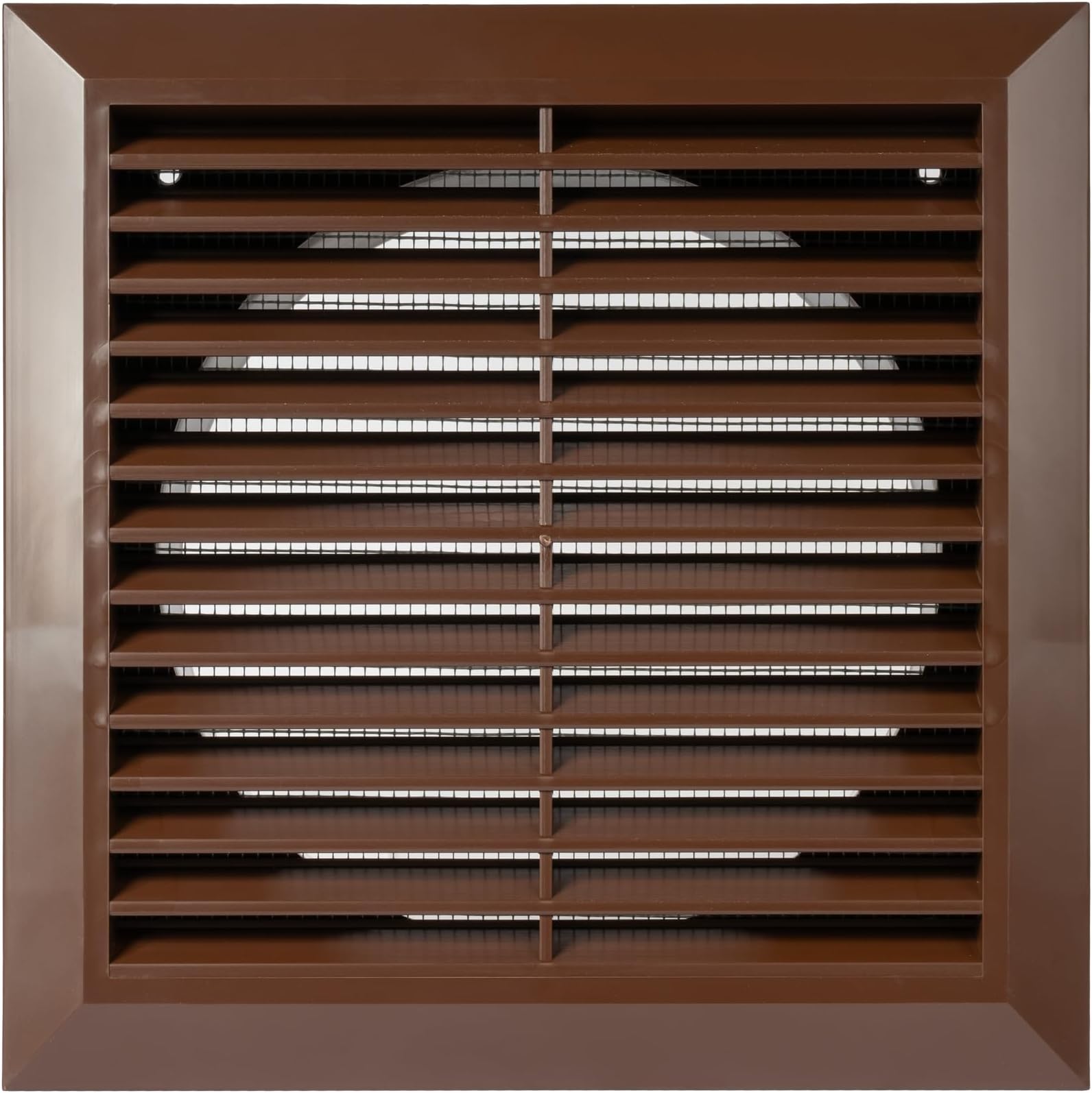 6" x 6" Inch Brown Plastic Ventilation Grille with Insect Mesh. HVAC ...