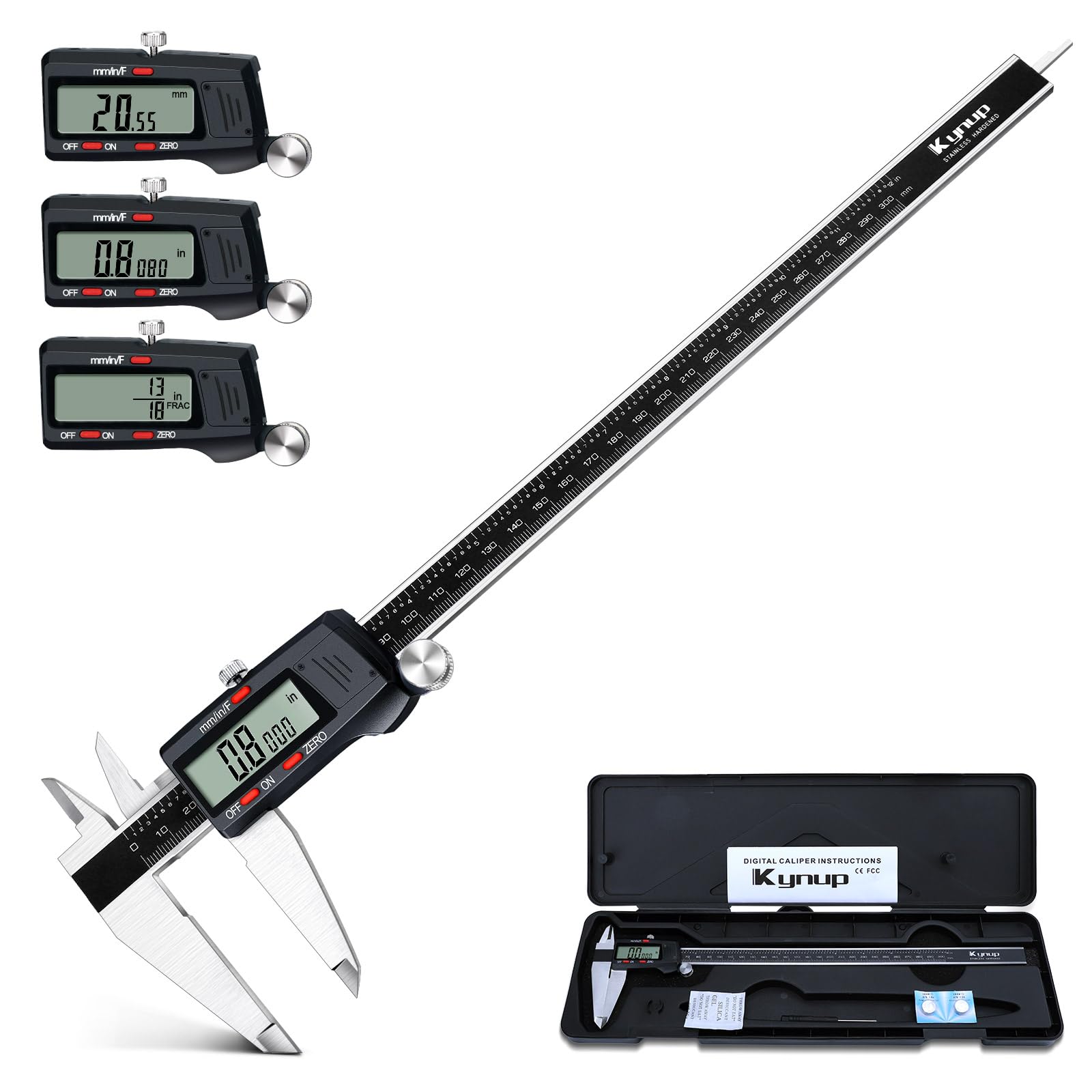 Snapklik.com : Kynup Micrometer Caliper Tool, 12Inch Digital Caliper ...
