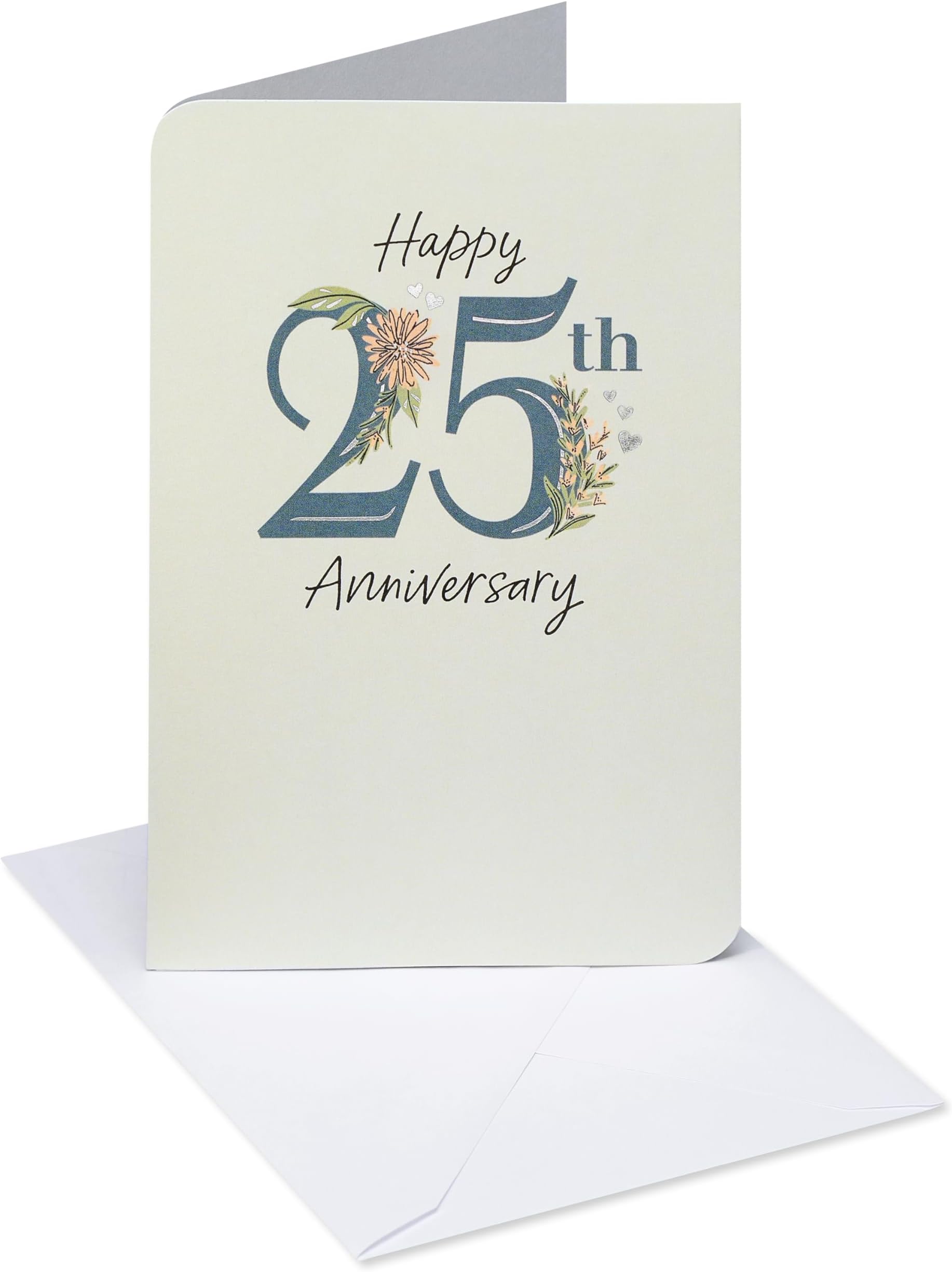 Amazon.com : Happy 25th Anniversary Card Happy Silver Anniversary Card ...