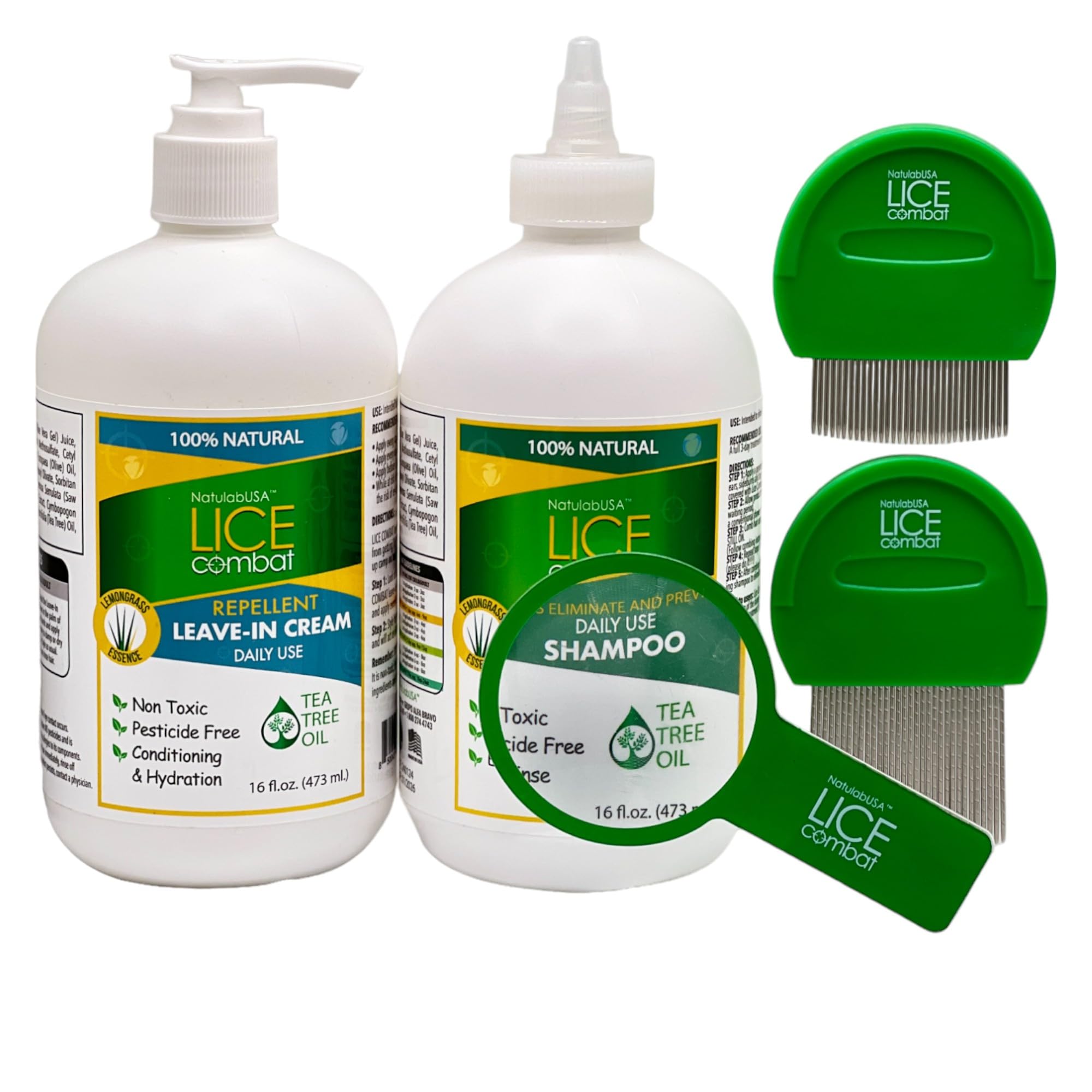 Amazon.com: Lice Treatment Kit | Shampoo, Repellent Leave-in Cream ...