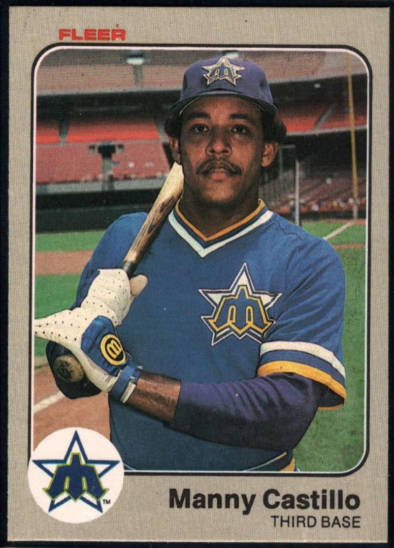 Amazon.com: Baseball MLB 1983 Fleer #474 Manny Castillo Mariners ...