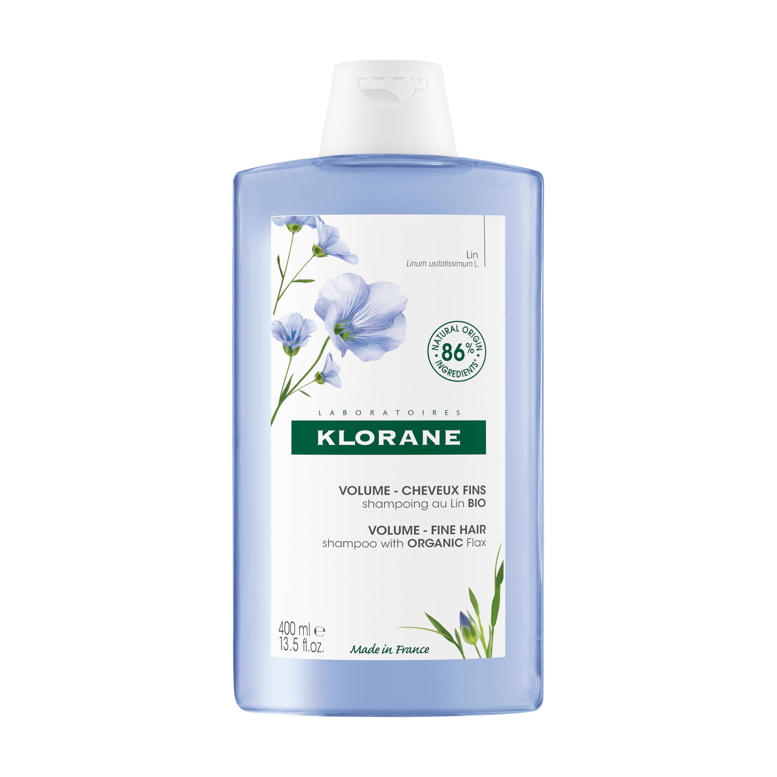 Klorane - Shampoo with Organic Flax - Volume - Fine & flat hair - SLS ...