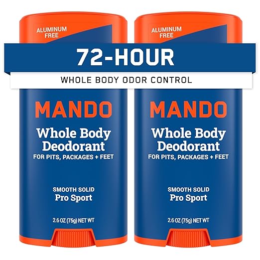 Amazon.com : Mando Whole Body Deodorant For Men - Smooth Solid Stick ...