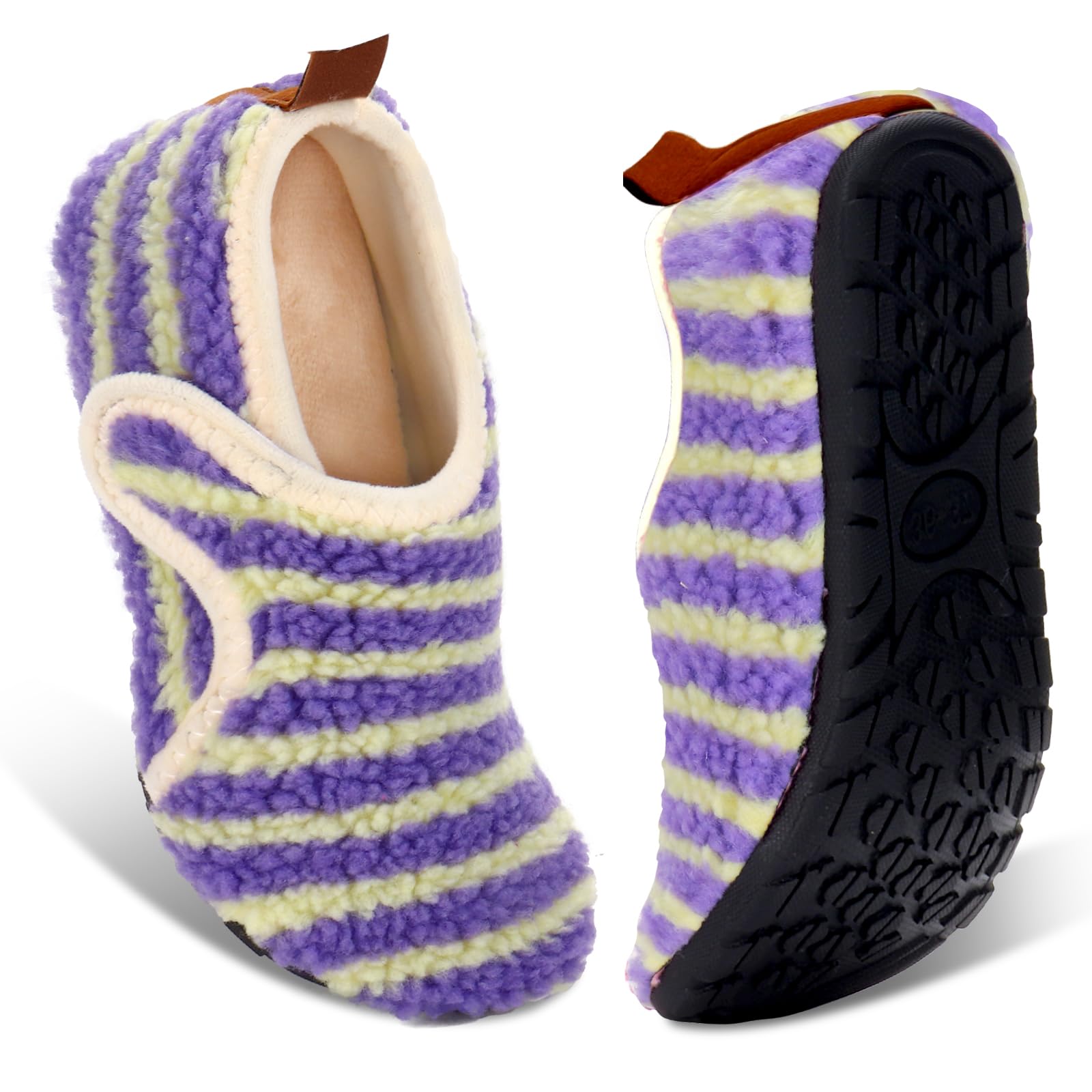 Snapklik.com : Ibeauti Womens Mens House Slippers Rubber Sole Indoor ...