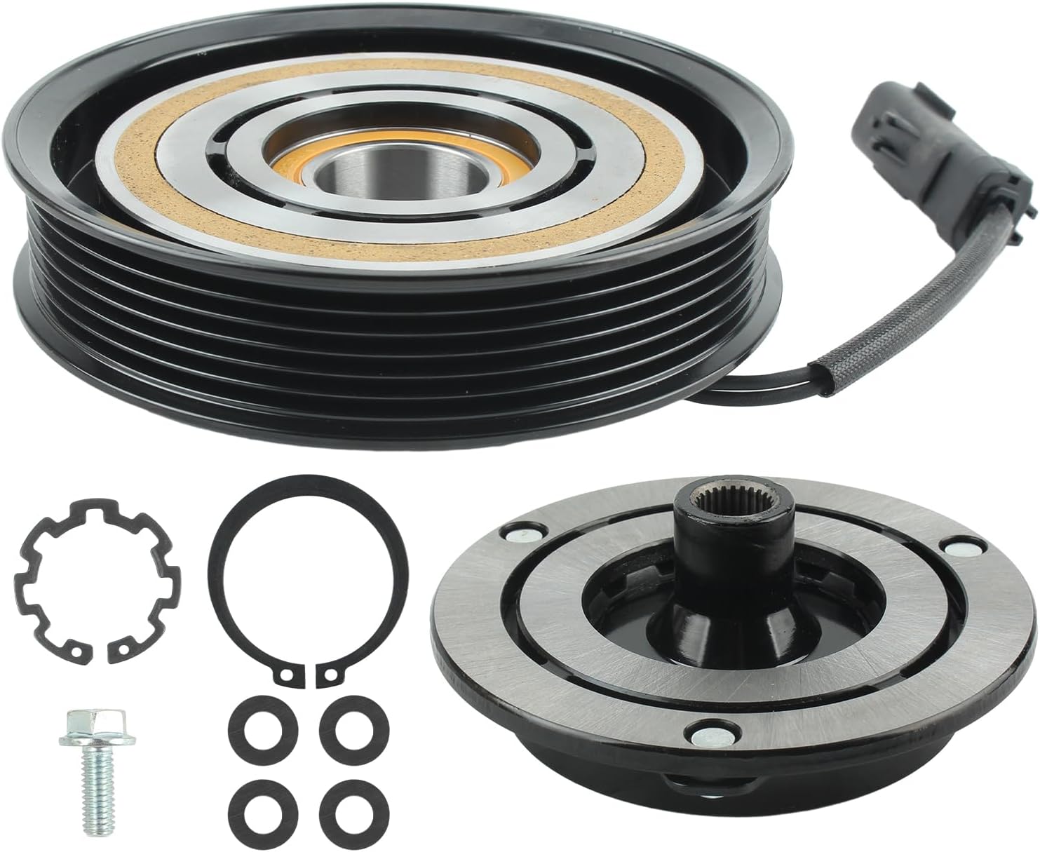 Amazon.com: AC Compressor Clutch. Fits; 2008-2010 JEEP Grand Cherokee 3 ...