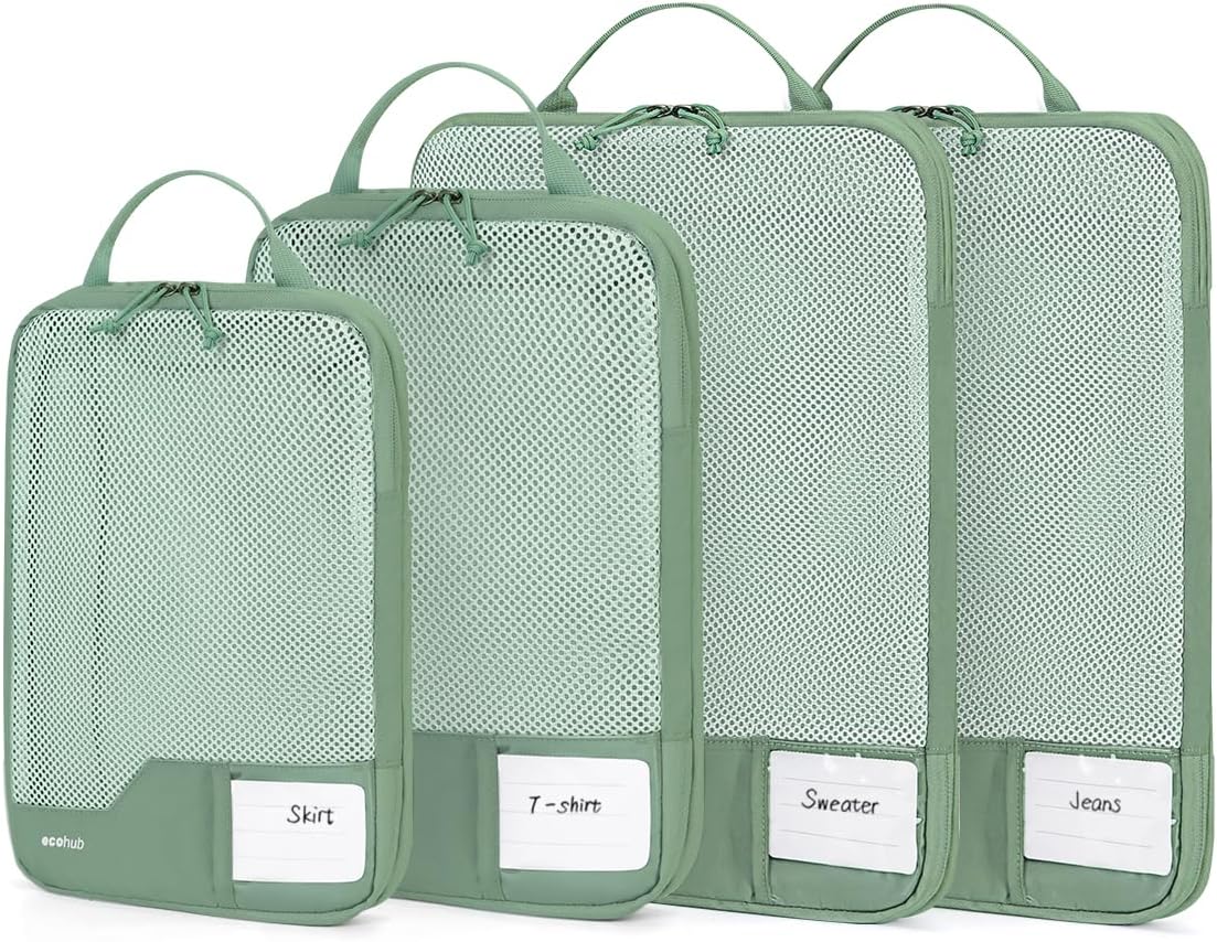 Koffer Organizer Set 8-teilig, Komprimierbaren Packwürfeln zur ...