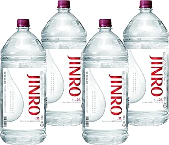 Amazon.co.jp: 眞露 JINRO 25° [ 焼酎 25度 4000ml×4本 ペット ] : 食品・飲料・お酒