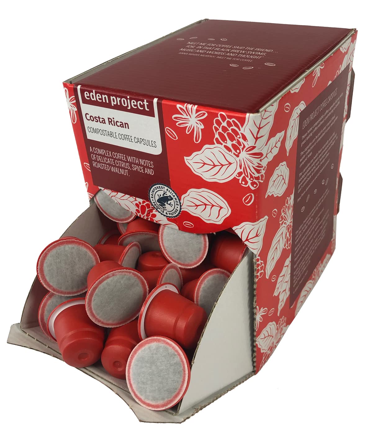 THE EDEN PROJECT 100 COSTA RICAN Home Compostable Coffee Pods ...