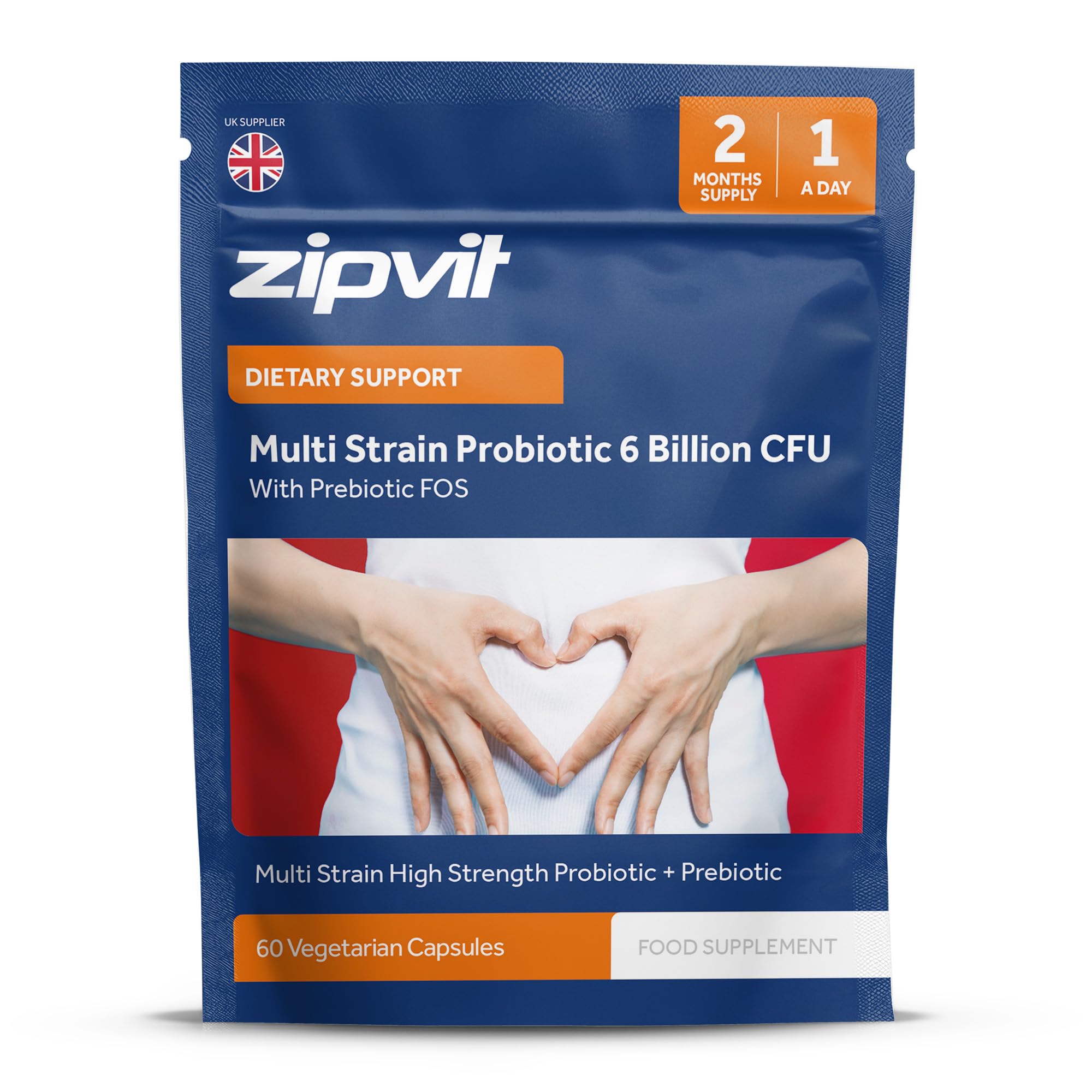 Zipvit Probiotic 6 Billion Cfu With Prebiotic Multi Strain Probiotics ...
