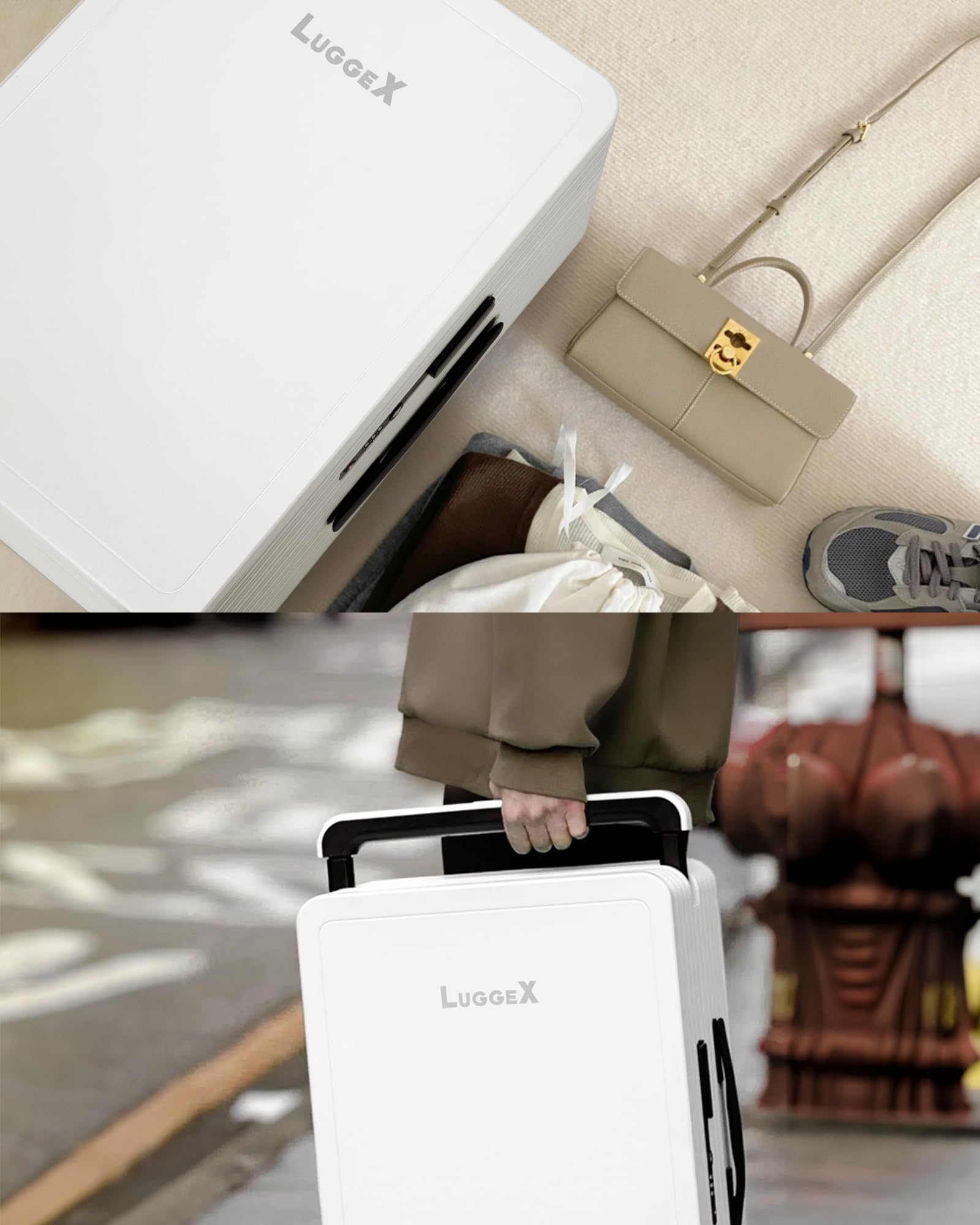 Snapklik.com : LUGGEX Wide Handle Carry On Luggage 22x14x9 Airline ...
