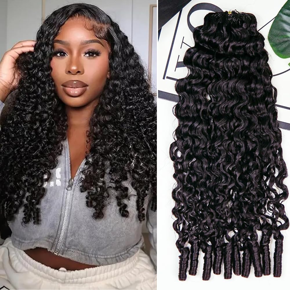 Amazon.com : Micro Pre Looped Crochet Human Hair Extensions 16 Inch 60g Burmese Curly Human ...
