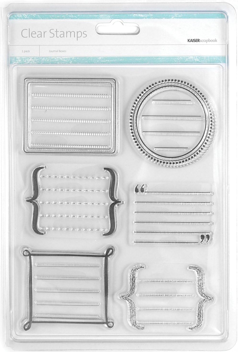 Amazon.com: Kaisercraft Clear Journal Box as Stamp : Arts, Crafts & Sewing