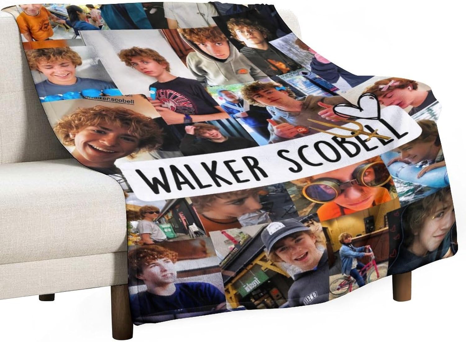 Amazon.com: Walker Actor Scobell Blanket Super Soft Warm Flannel ...