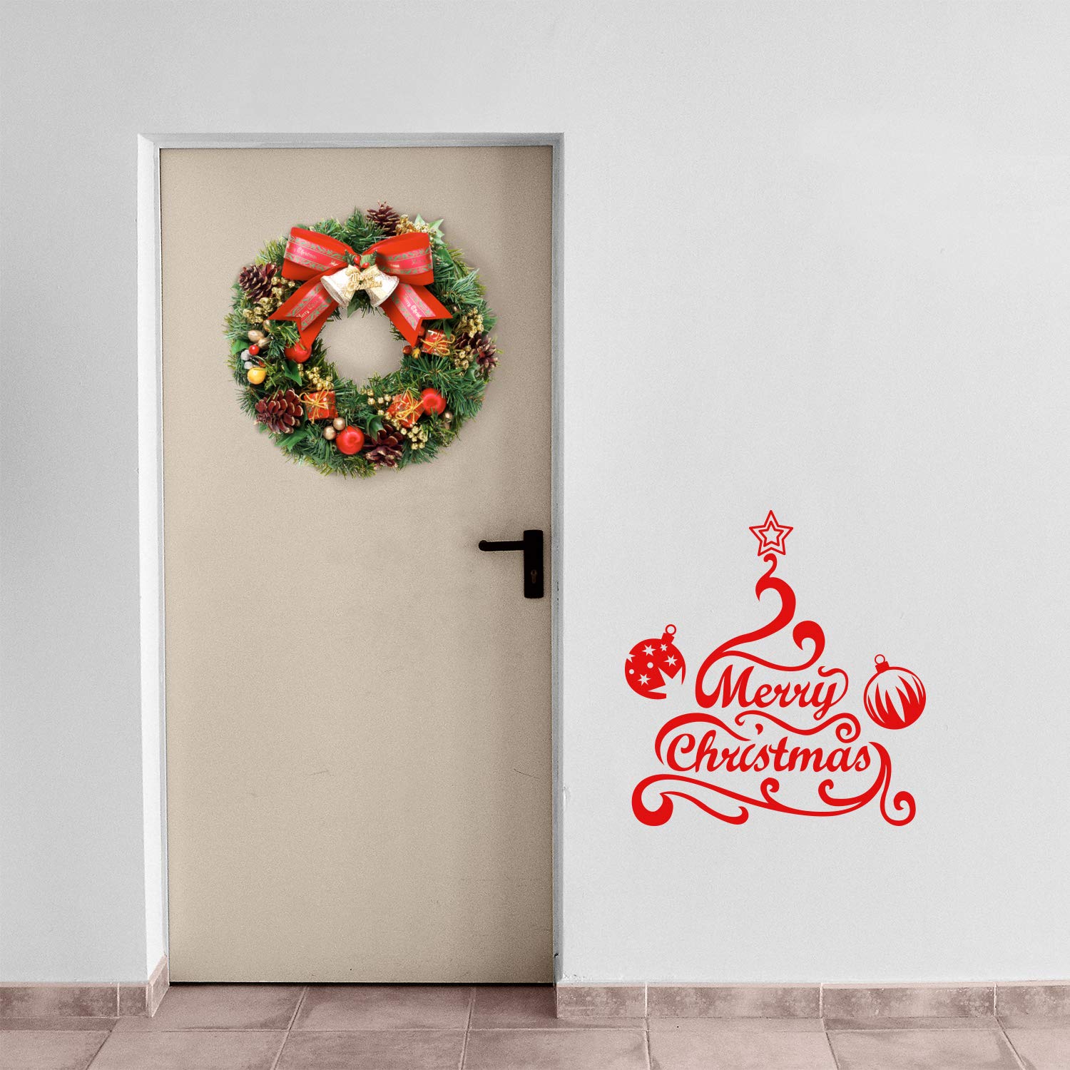 Calcomanía De Vinilo Para Pared Con árbol De Navidad, Imágenes De Alta ...