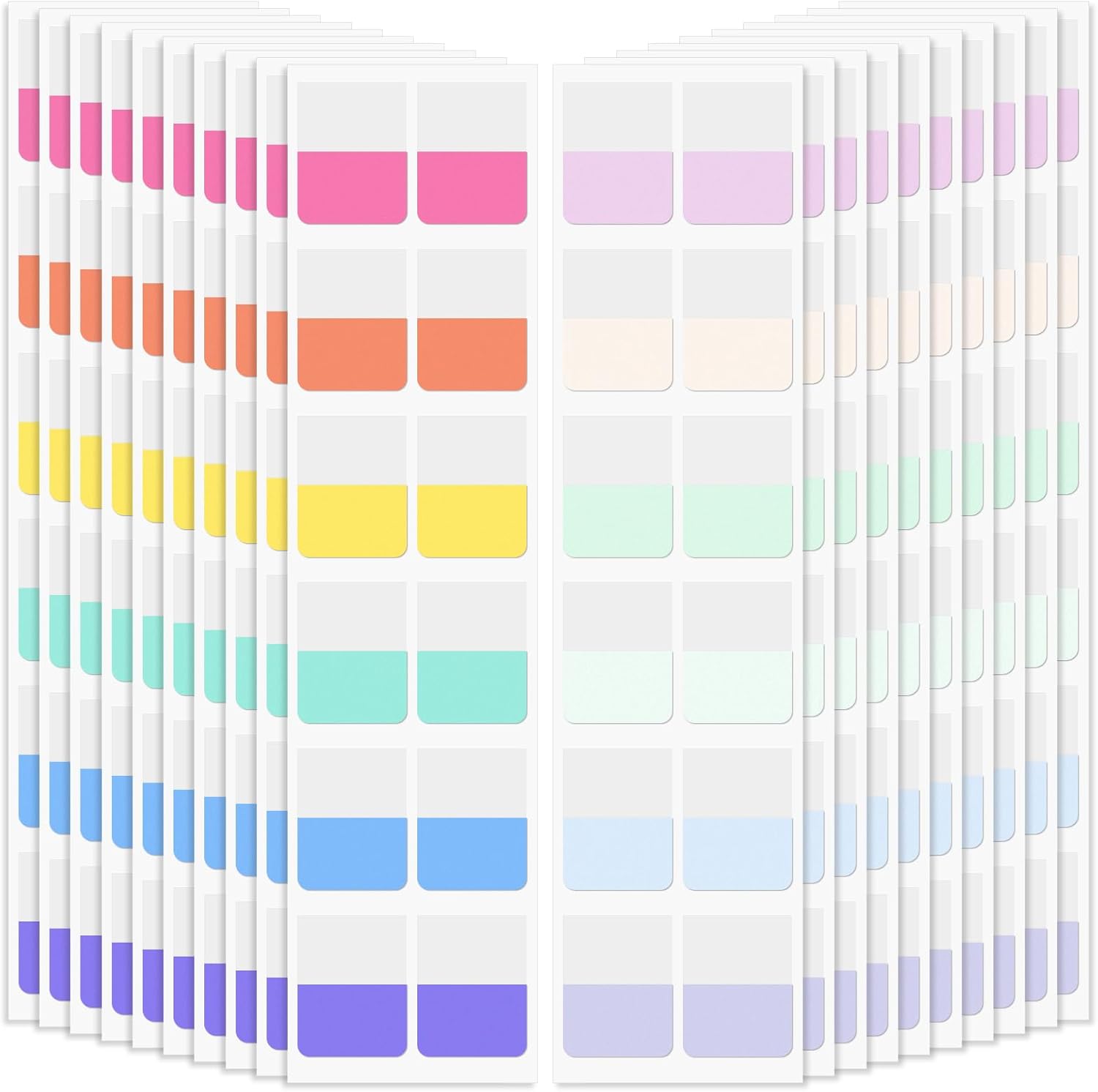 240PCS Sticky Index Tabs, Colored Strip Page Markers, Writable and ...
