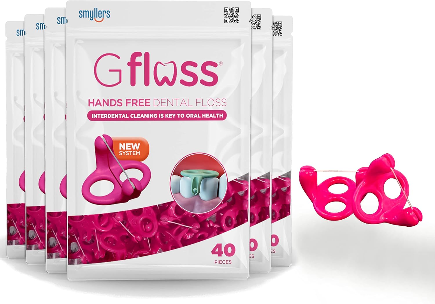 Amazon.com : Gfloss Hands Free Dental Floss - 240 Count (Pack of 6 ...
