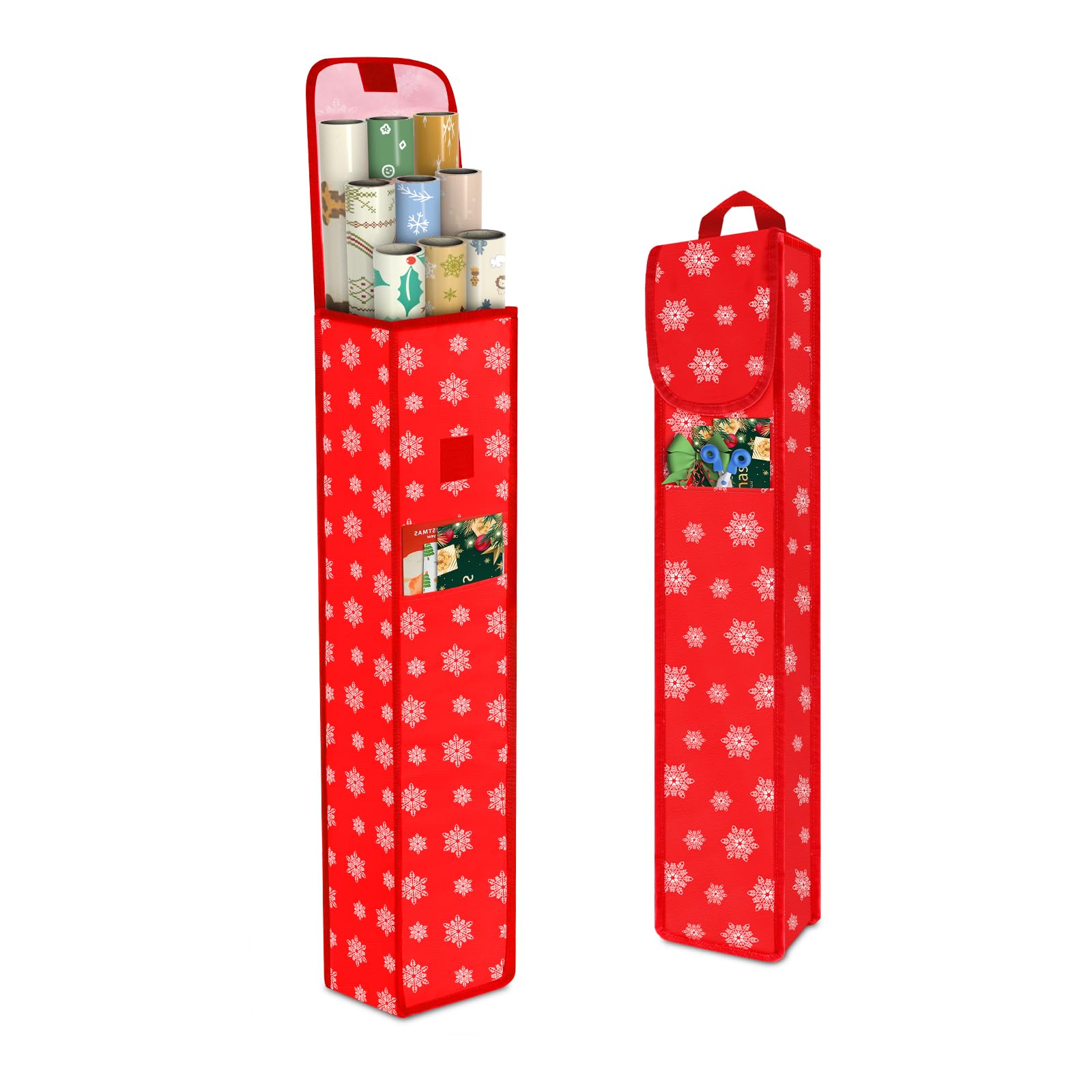 Amazon.com: Delixike Christmas Wrapping Paper Storage Containers Fits 9 ...