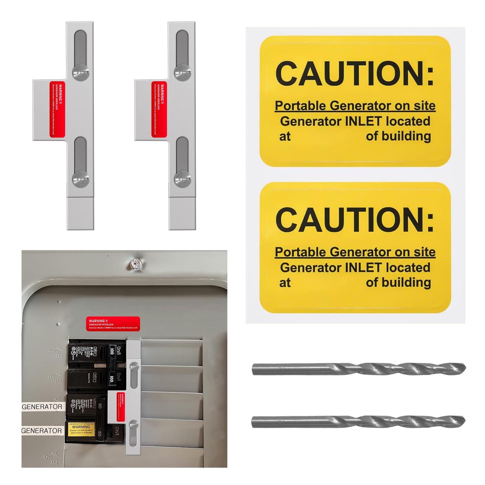 Snapklik.com : QYZZRS 2 Set Generator Interlock Kit Compatible
