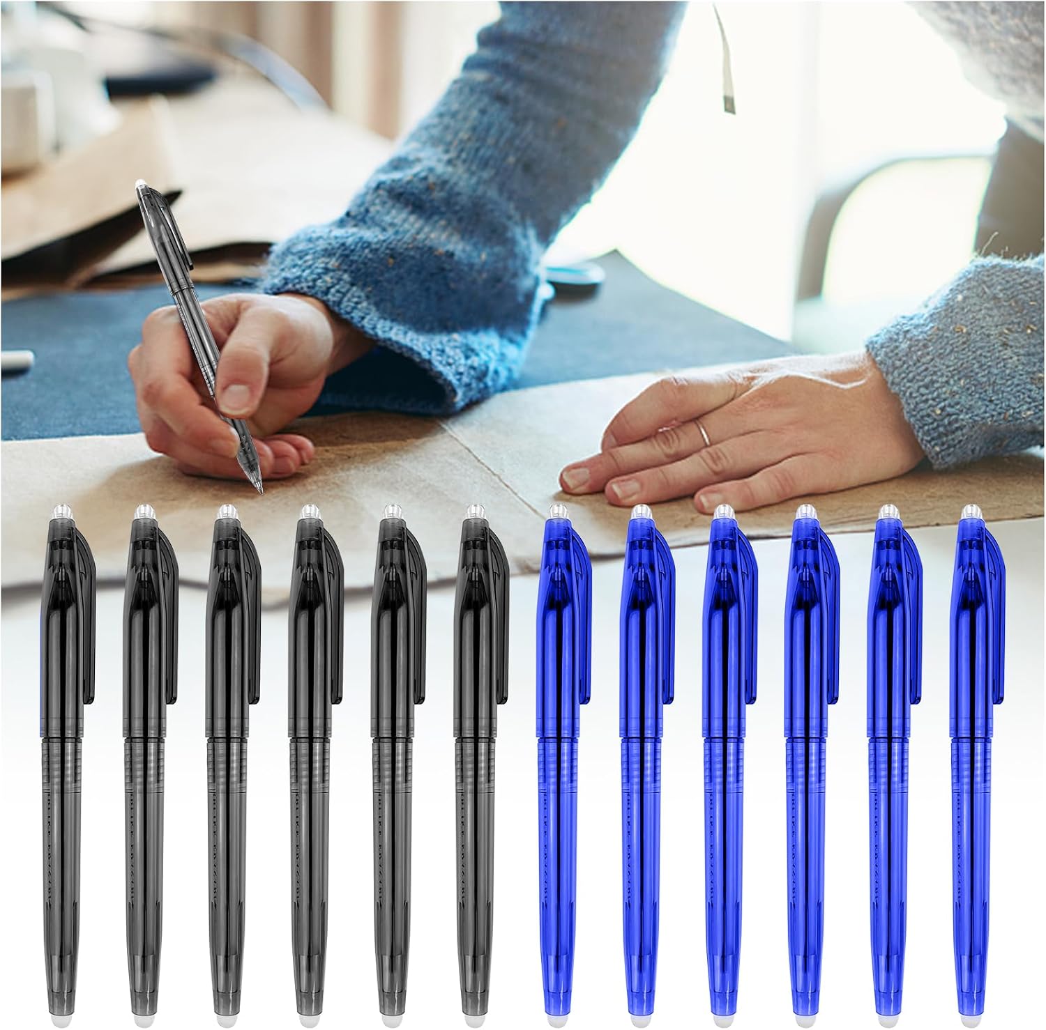 Amazon.com: lyforx 12pcs Heat Erasable Fine Tip Fabric Marking Pens for ...