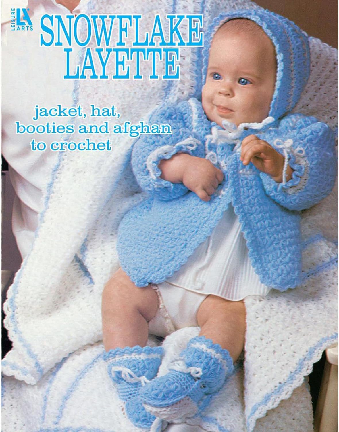 Amazon.com: Leisure Arts Snowfall Layette Crochet Book, Crochet Book ...
