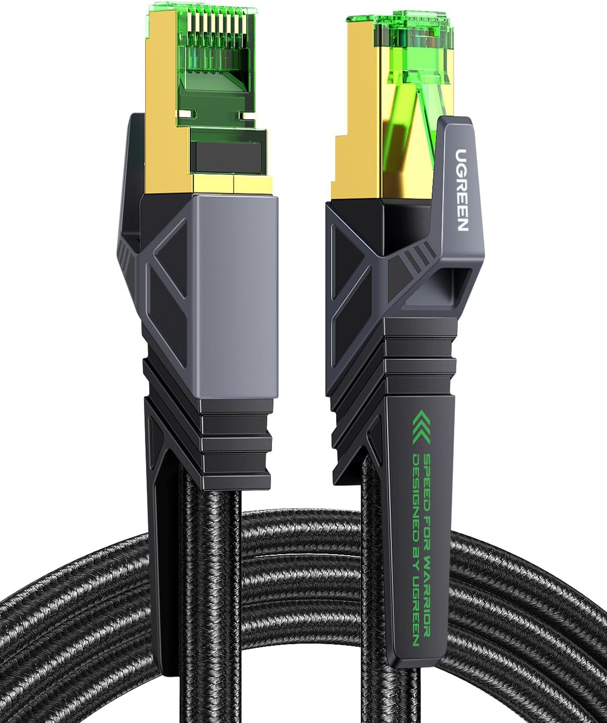 UGREEN Cat 8 Ethernet Cable, Flat High-Speed 40Gbps 2000Mhz Internet ...