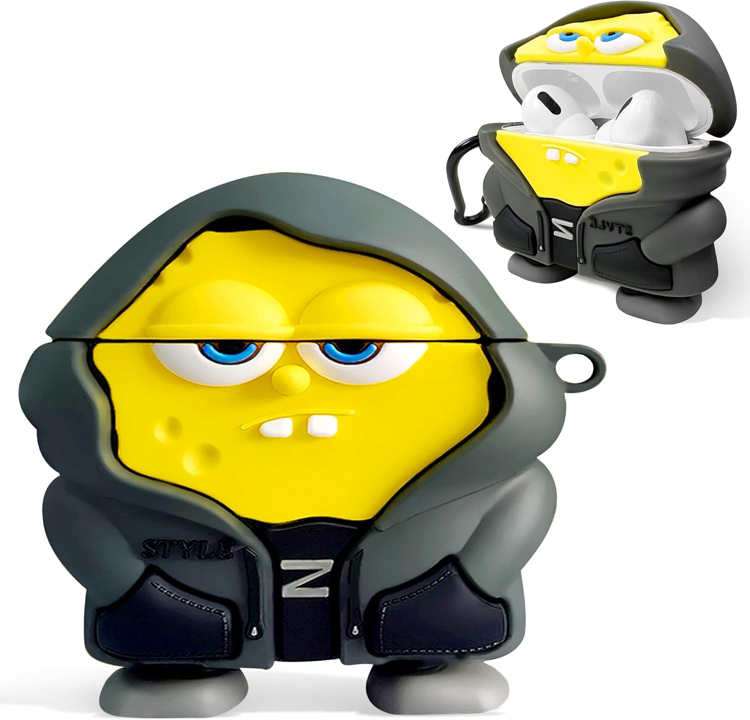 Cute Cartoon AirPods Pro 2 Case, Anti-Fall Silicone Case Cute, Funny ...