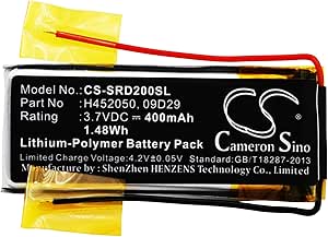 Amazon.com: 400mAh / 1.48Wh Replacement Battery for Scala Rider Freecom ...