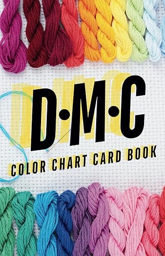 DMC Color Chart Card Book with Actual Thread Sample Space: Portable ...