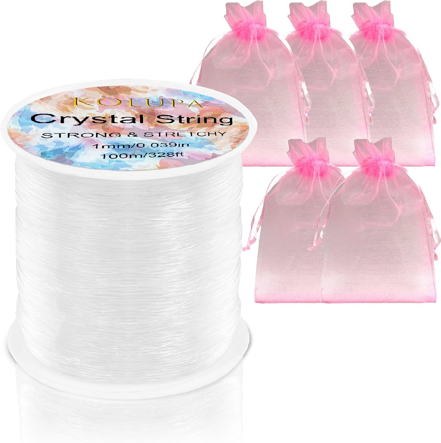 Amazon.com: KOLUPA 1mm Stretchy Bracelet String Elastic String for ...