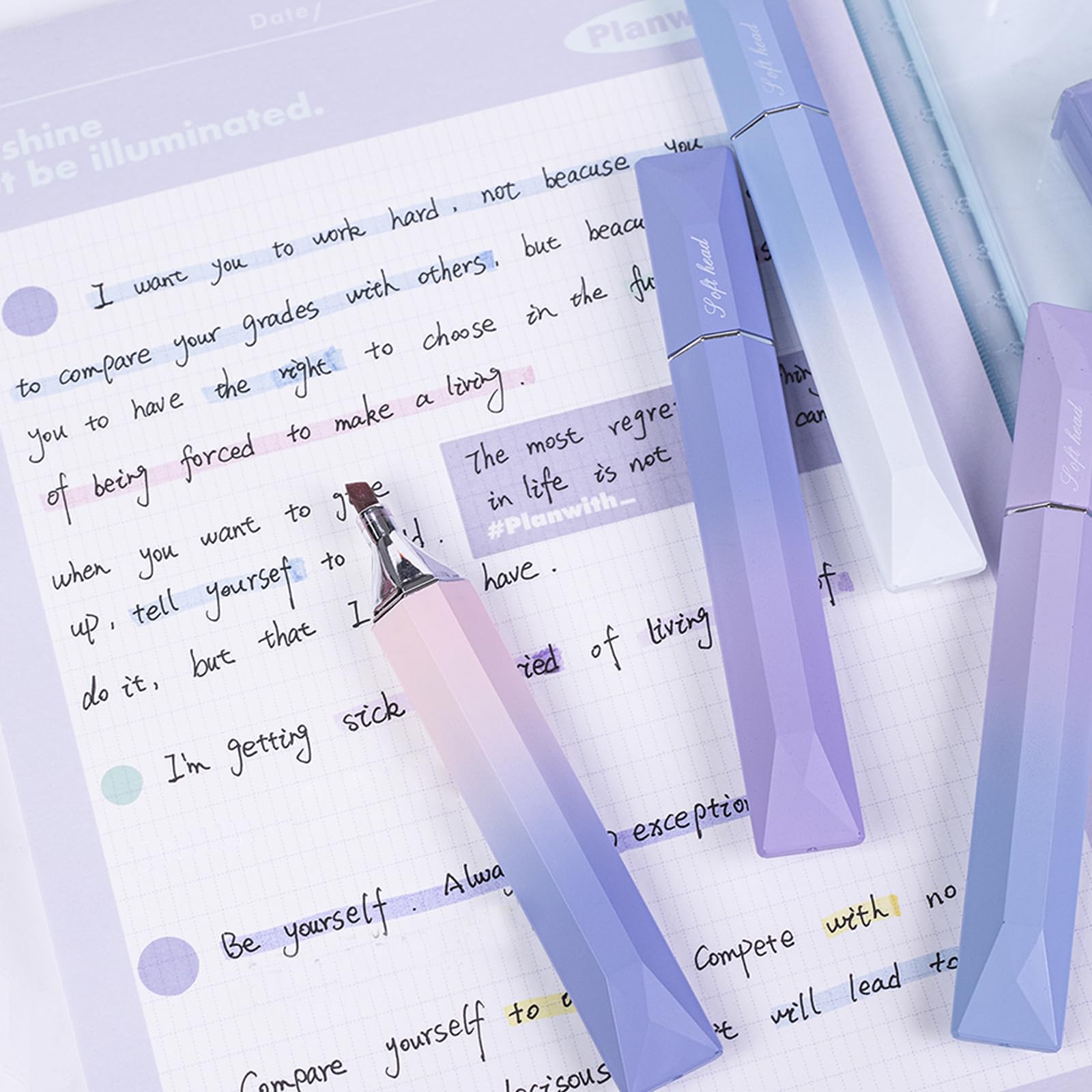 Snapklik.com : Pastel Highlighter Set, 6 Pcs Aesthetic Highlighters ...