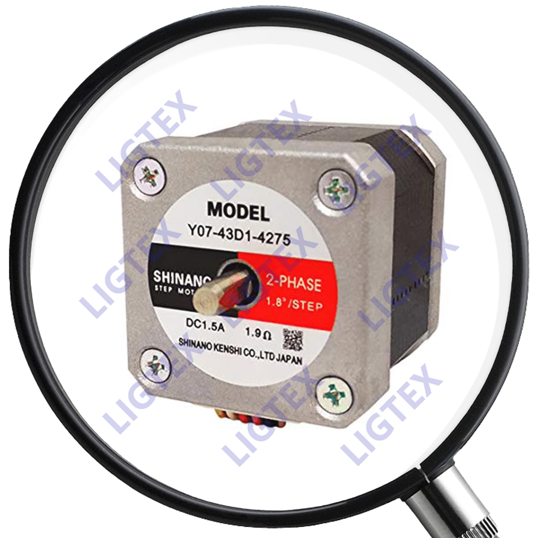 Amazon.co.jp: ステッピングモーター Y07-43D1-4275 電動ステージ専用モーター 2相 1.8°/ステップ DC 1.5A 1.9Ω: 家電＆カメラ