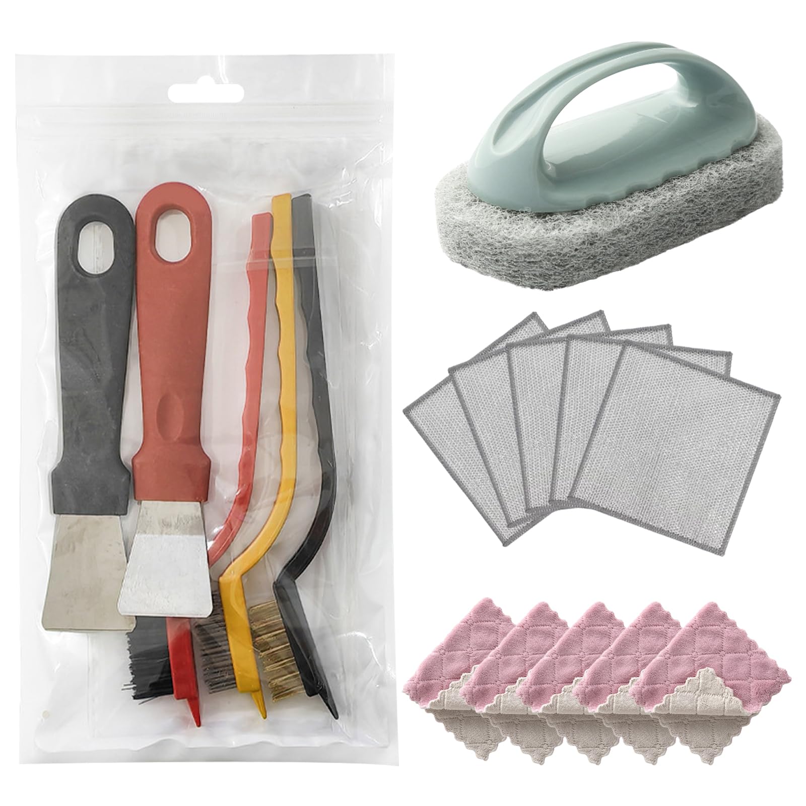 Amazon.com: Stove Cleaning Brush 16 Pcs Kitchen Brush Set Stainless ...