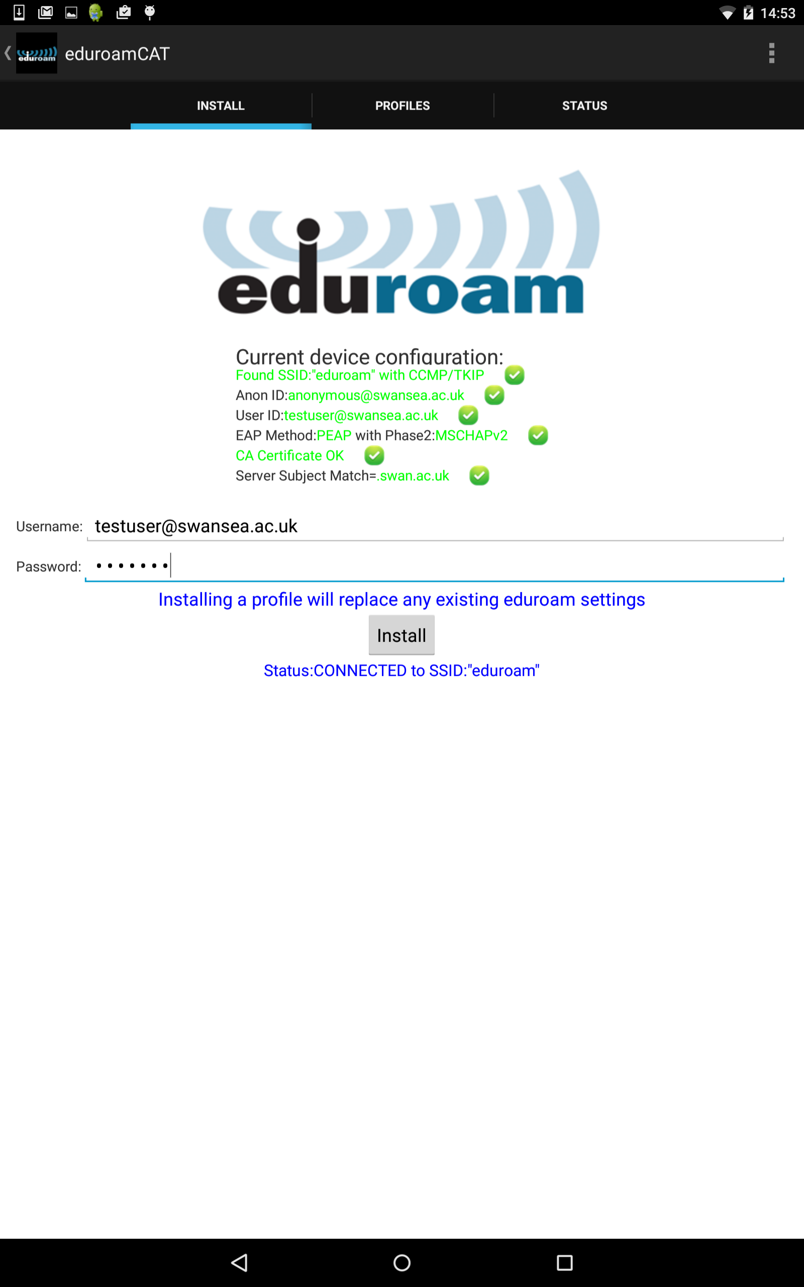 eduroam CAT - App on Amazon Appstore