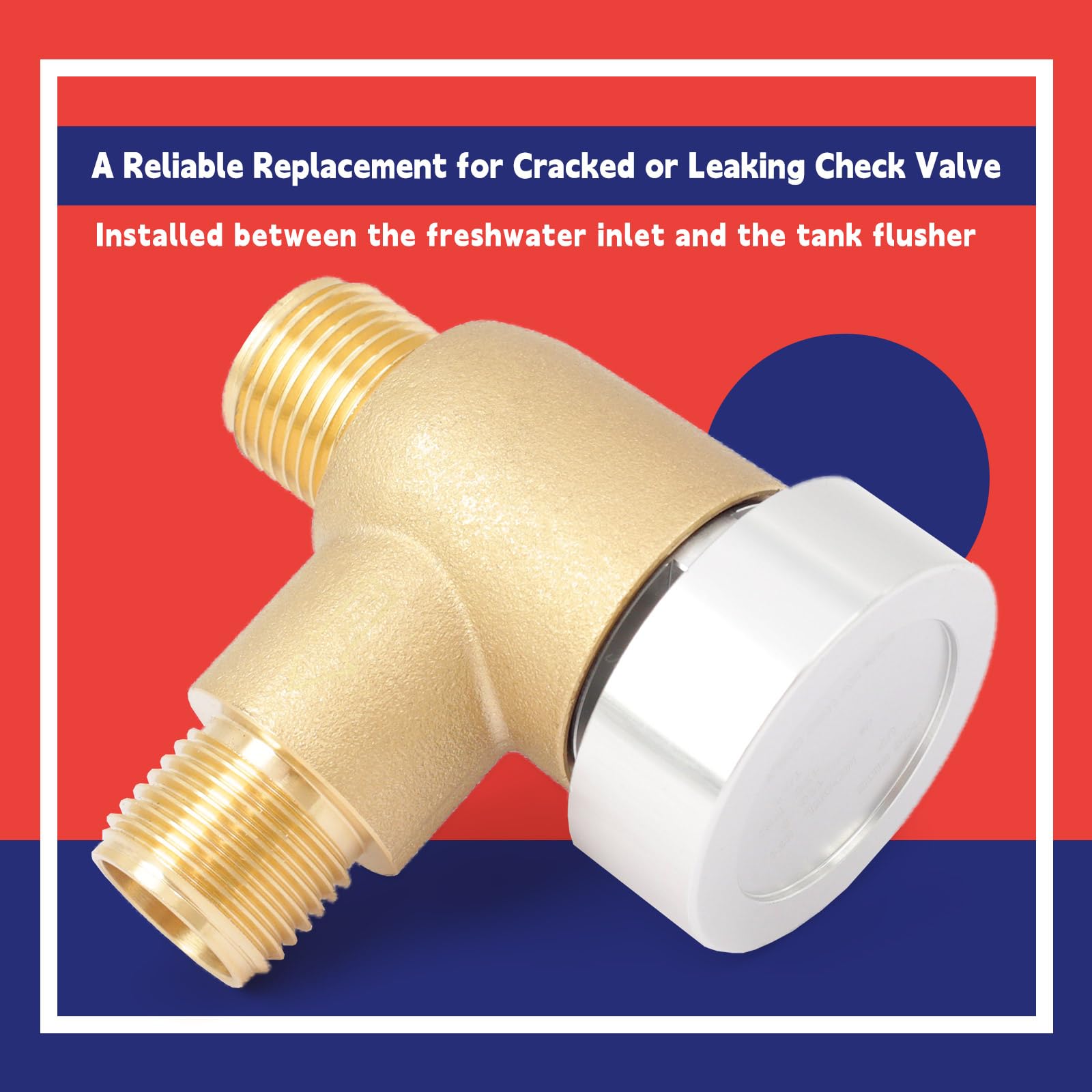 Snapklik.com : Dusledel Upgraded 571-VAC-CHK-A Brass RV Vacuum Breaker ...